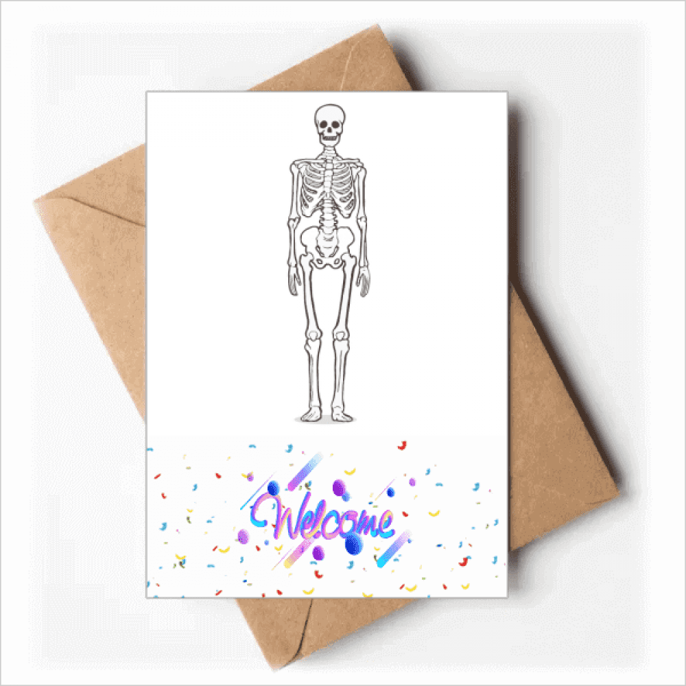 human body b structure Welcome Back Greeting Cards Envelopes Blank ...
