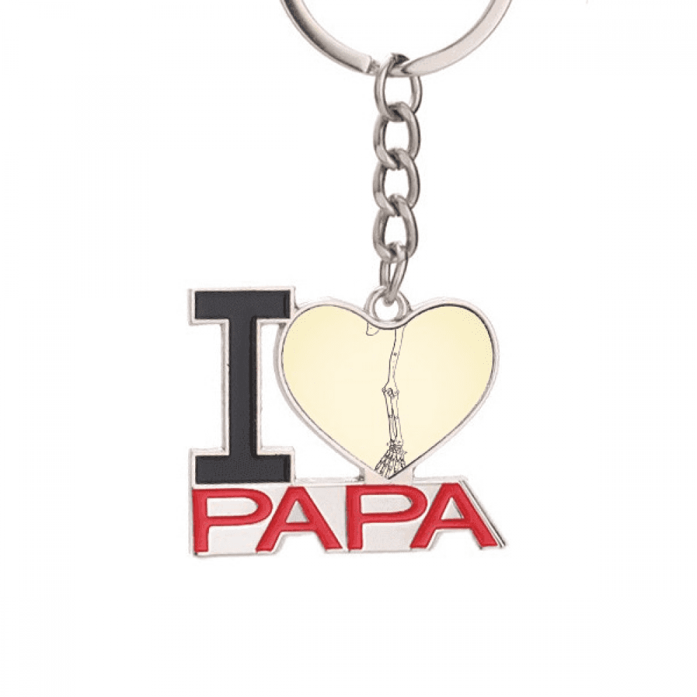 human body sketch hand b arm Keychain Metal Keyring Holder Love PAPA ...