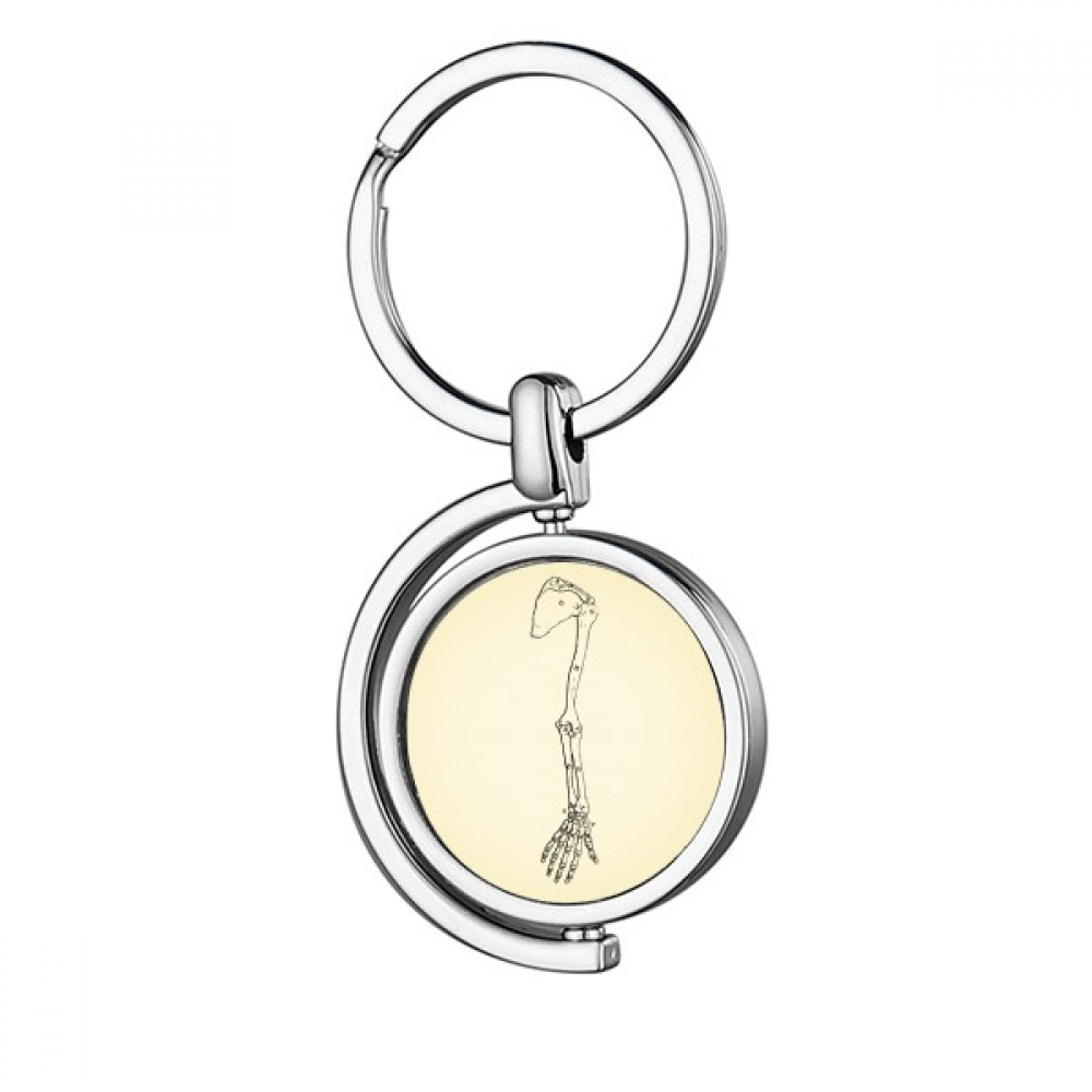 human body sketch hand b arm Rotating Keychain Metal Keyring Holder ...
