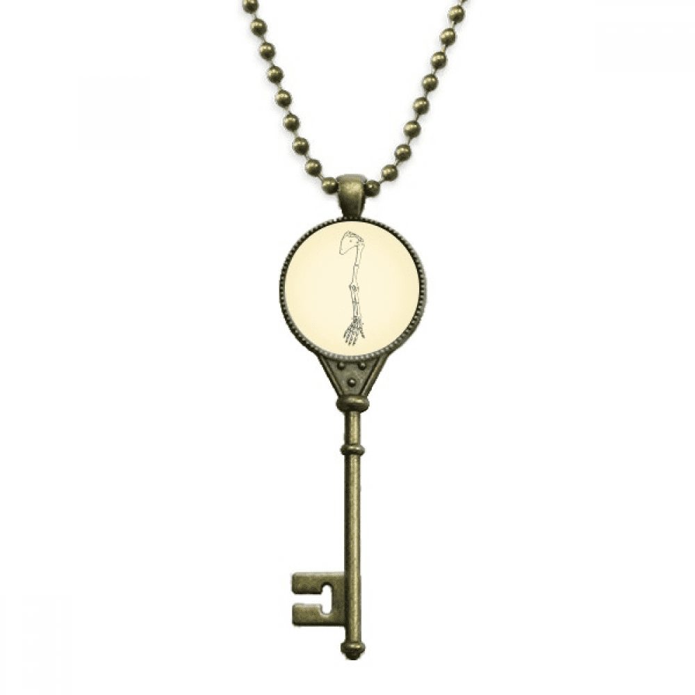 human body sketch hand b arm key necklace pendant tray embellished ...