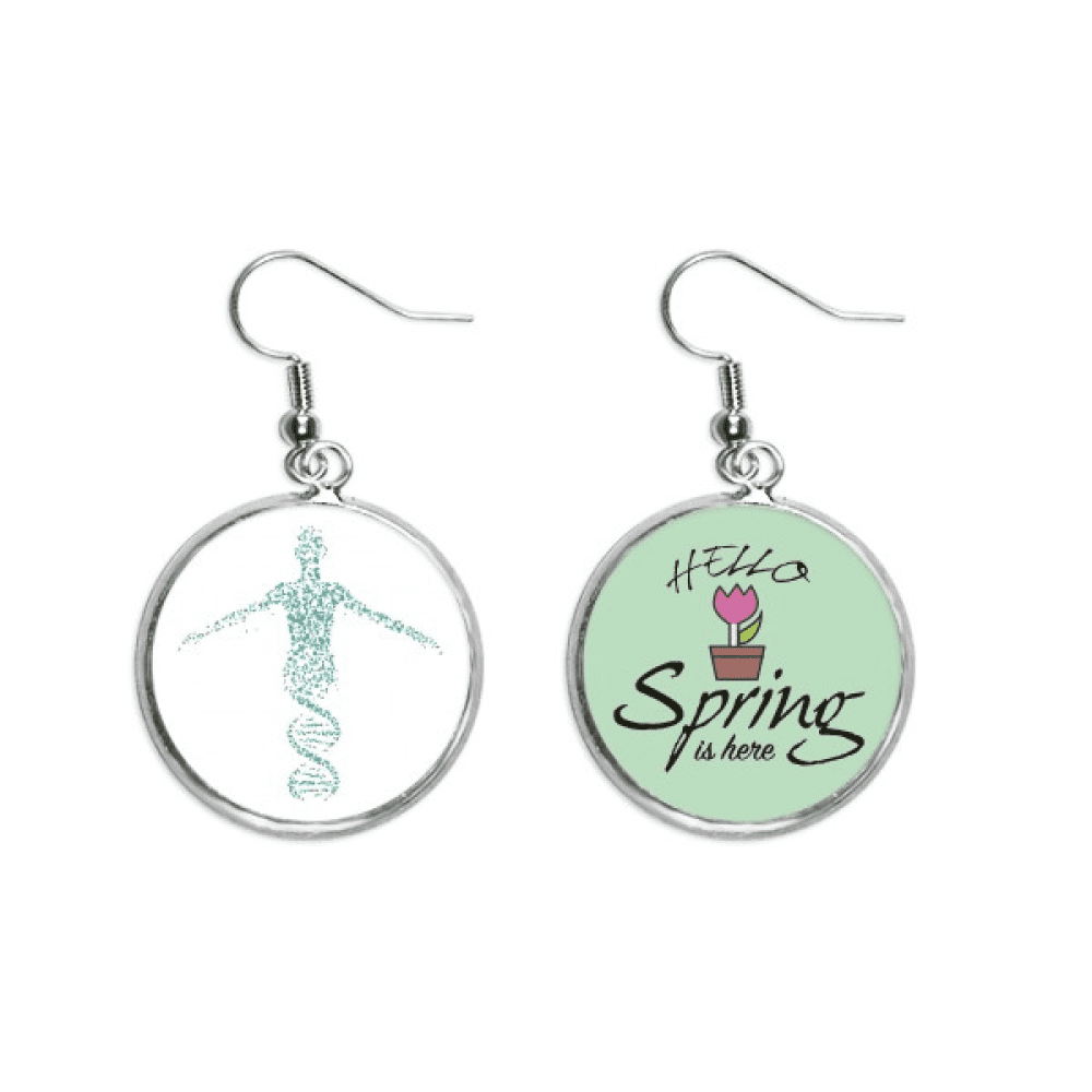 human molecular combination helix decoration dangle season sp earring ...