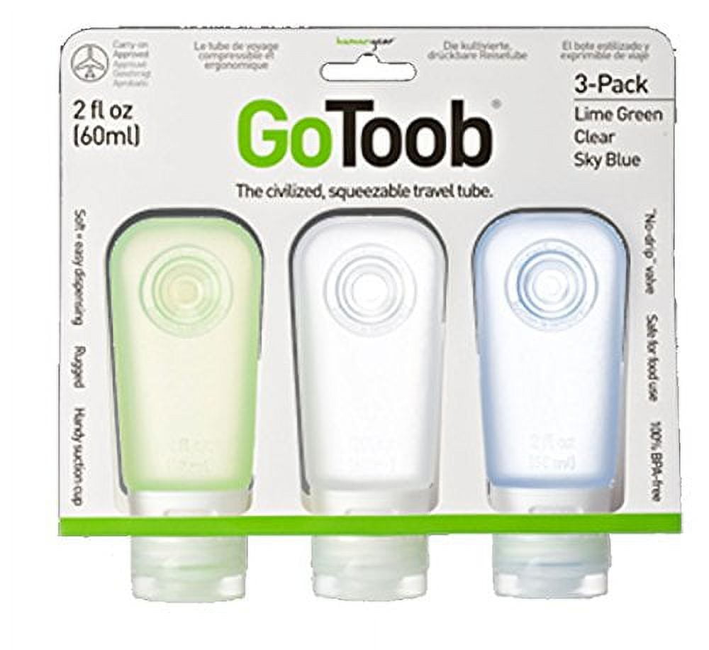 humangear Gotoob Travel Bottles 3-Pack Medium 2 Ounce,One Size,Green ...