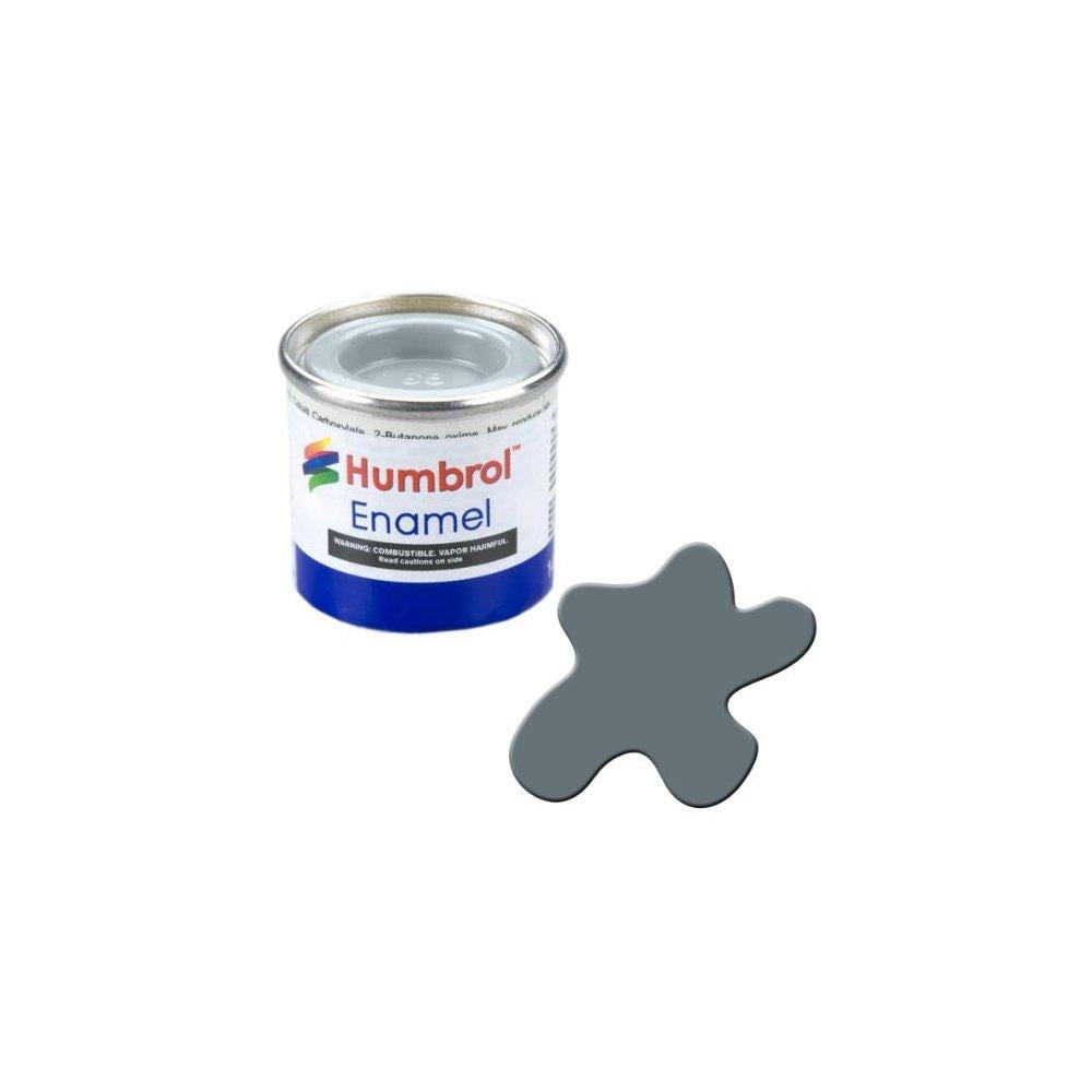 humbrol model enamel paint no.005 gloss dark admiral grey, aa0059 ...