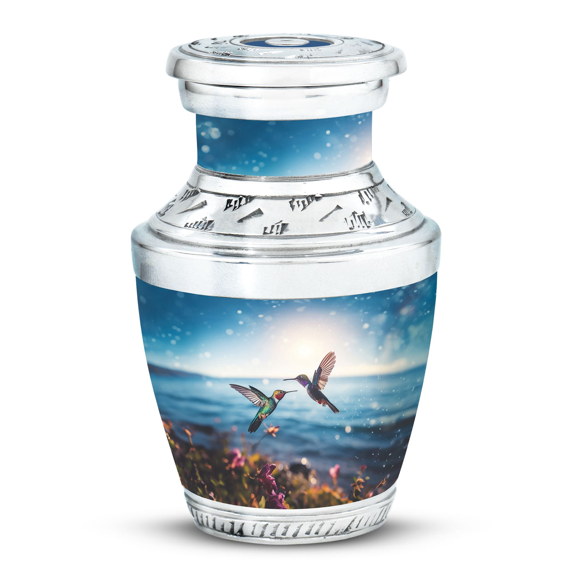 humming birds Whisper of Comfort Compact Urn - Soothing Mini Keepsake ...