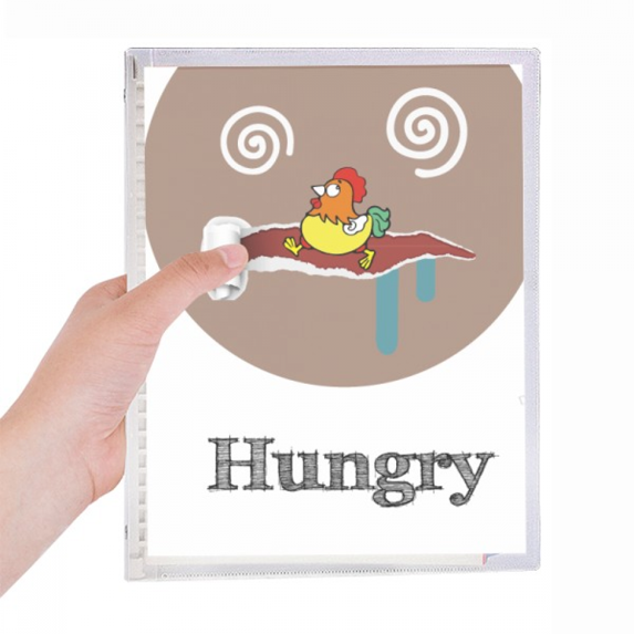 hungry brown emotion dizzy chicken notebook loose diary refillable ...