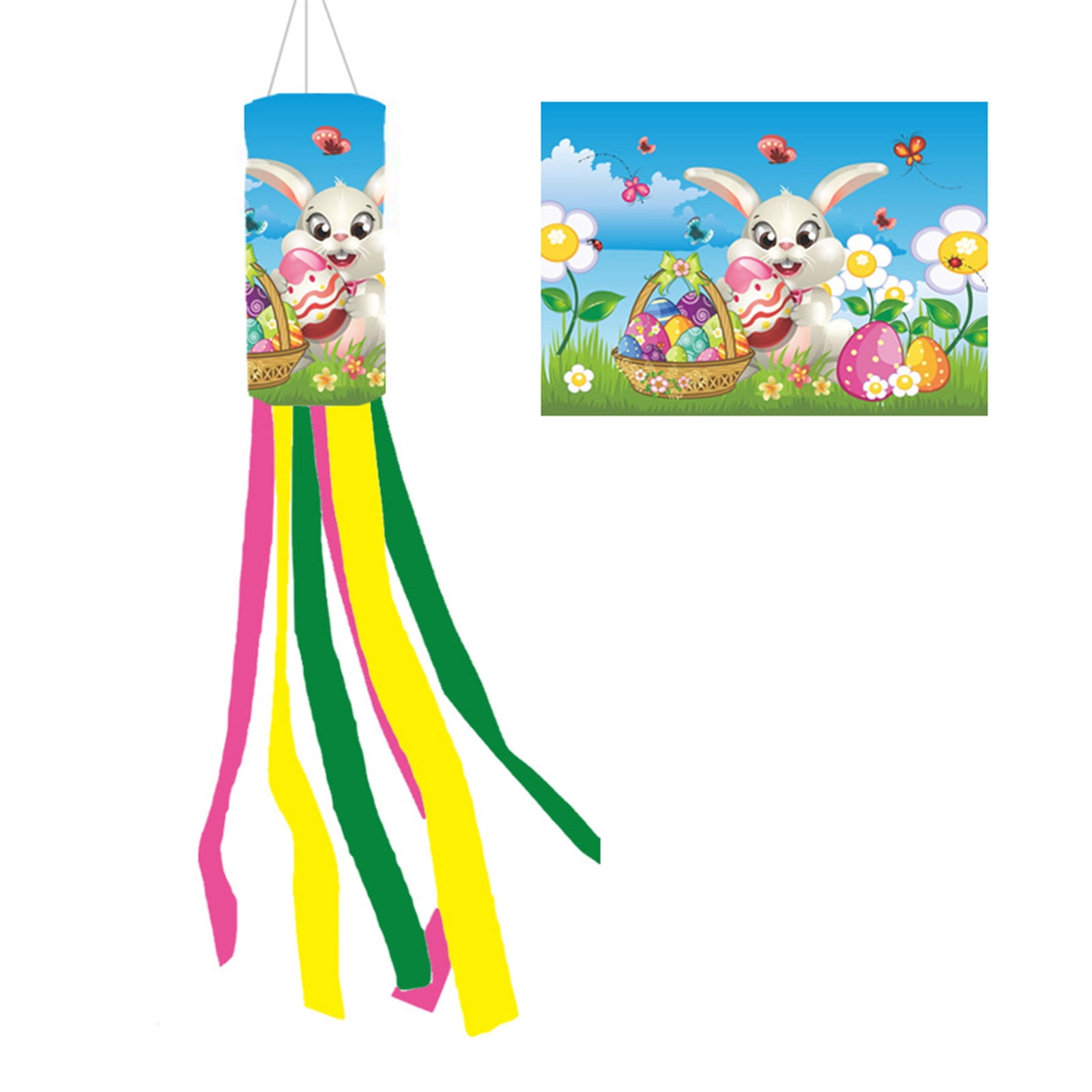 huntermoon Outdoor Wind Socks Windpipe Flags Easter Decoration Windsock ...
