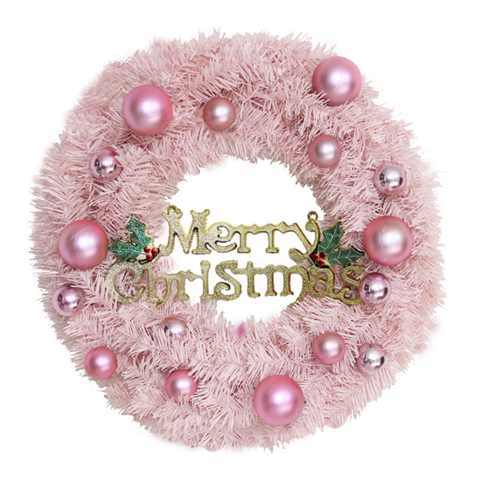 huntermoon Pink Christmas Decoration Garland Mall Window Display Scene ...
