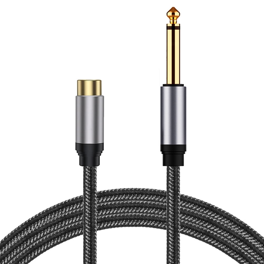 husxh 1/2/3 Meter RCA To 6.35mm Adapter Cable Male To Male/Male To ...
