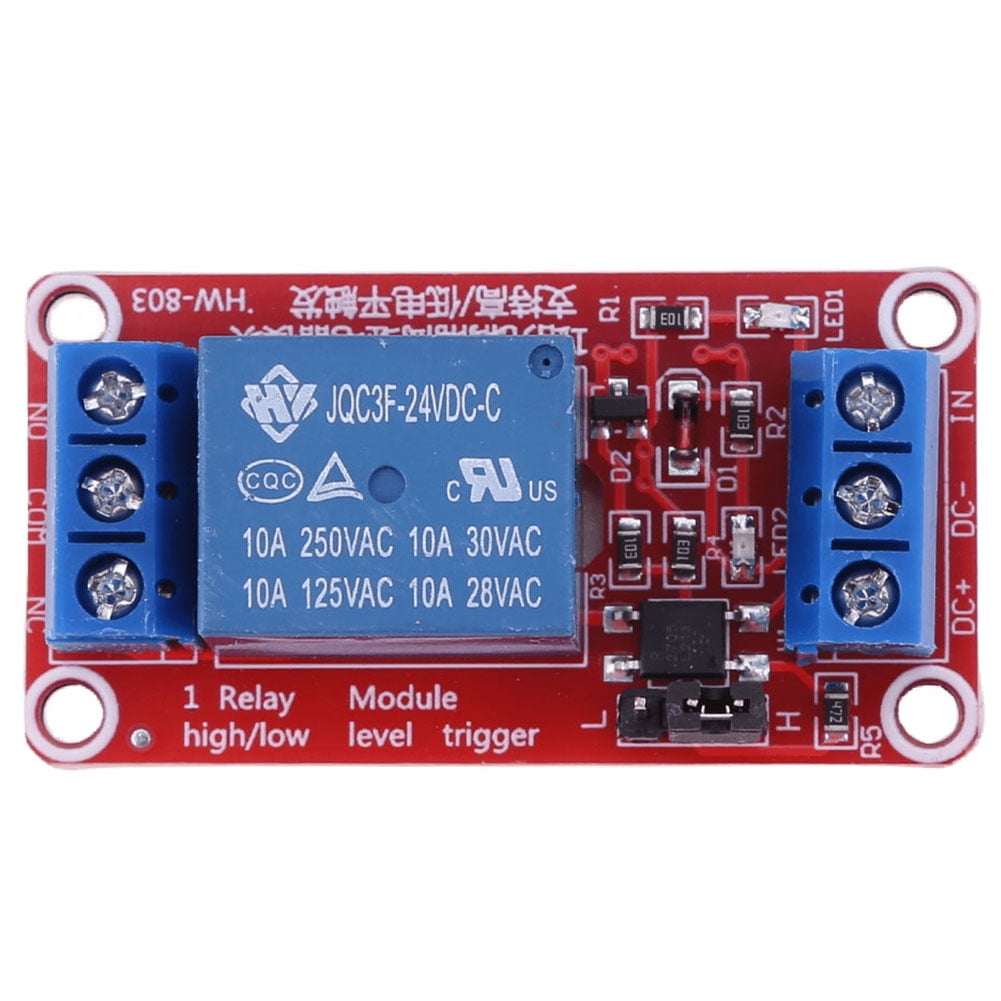 husxh 1 2 4 8 Channel High/Low Level Trigger Relay Module DC 5/12/24V ...