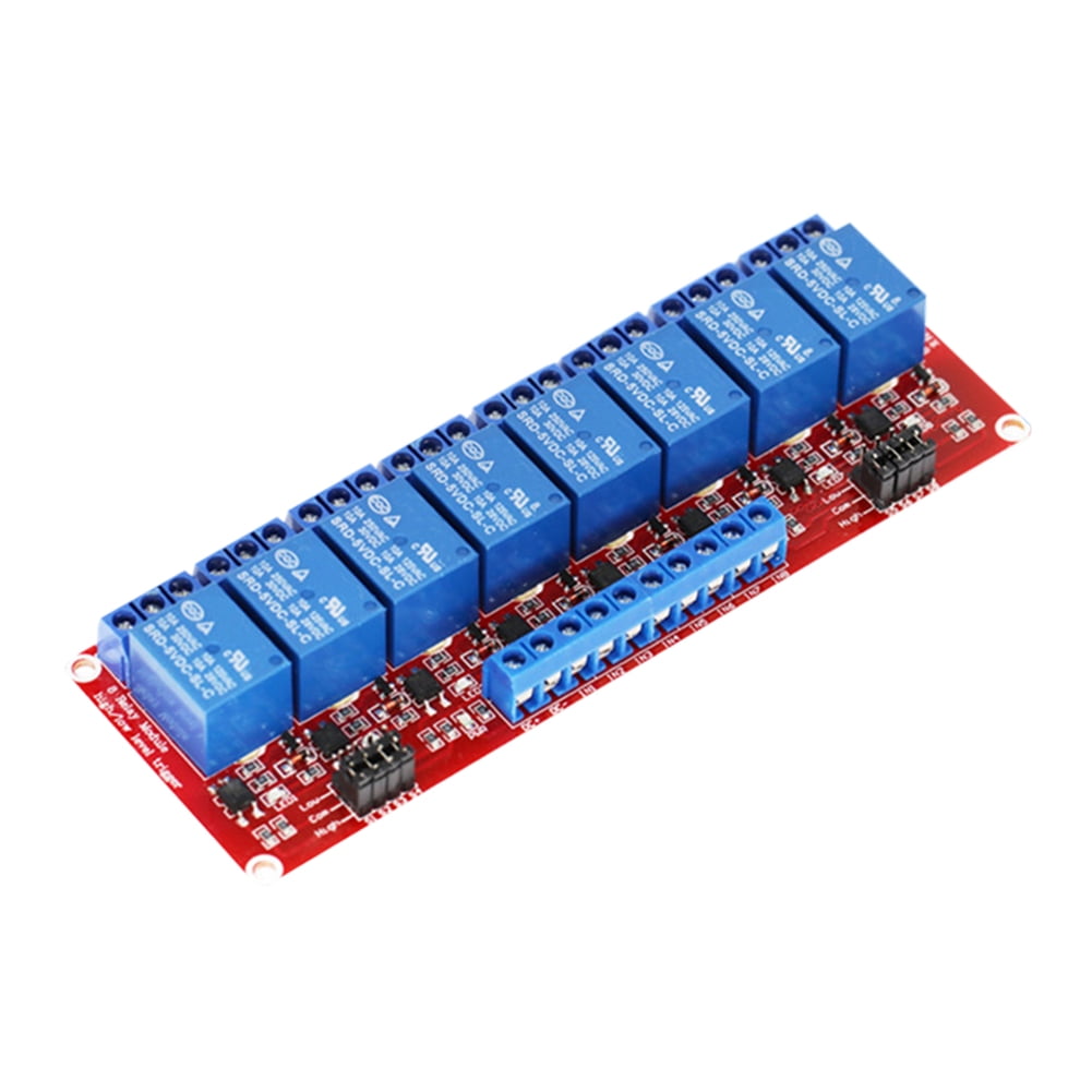 husxh 1/2/4/8 Channel Relay Module Board Shield with Optocoupler 5V 12V 24V Support High Low ...