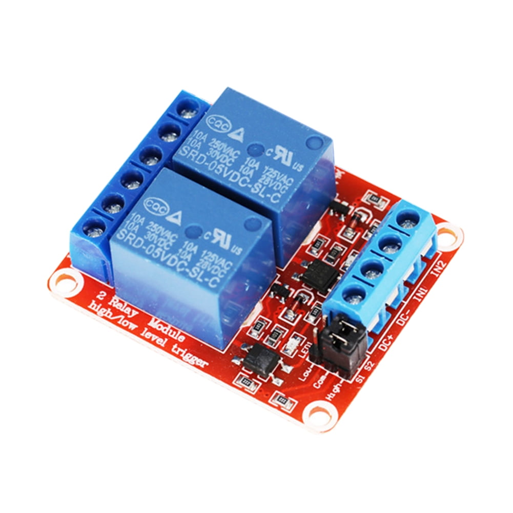 husxh 1/2/4/8 Channel Relay Module Board Shield with Optocoupler 5V 12V 24V Support High Low ...