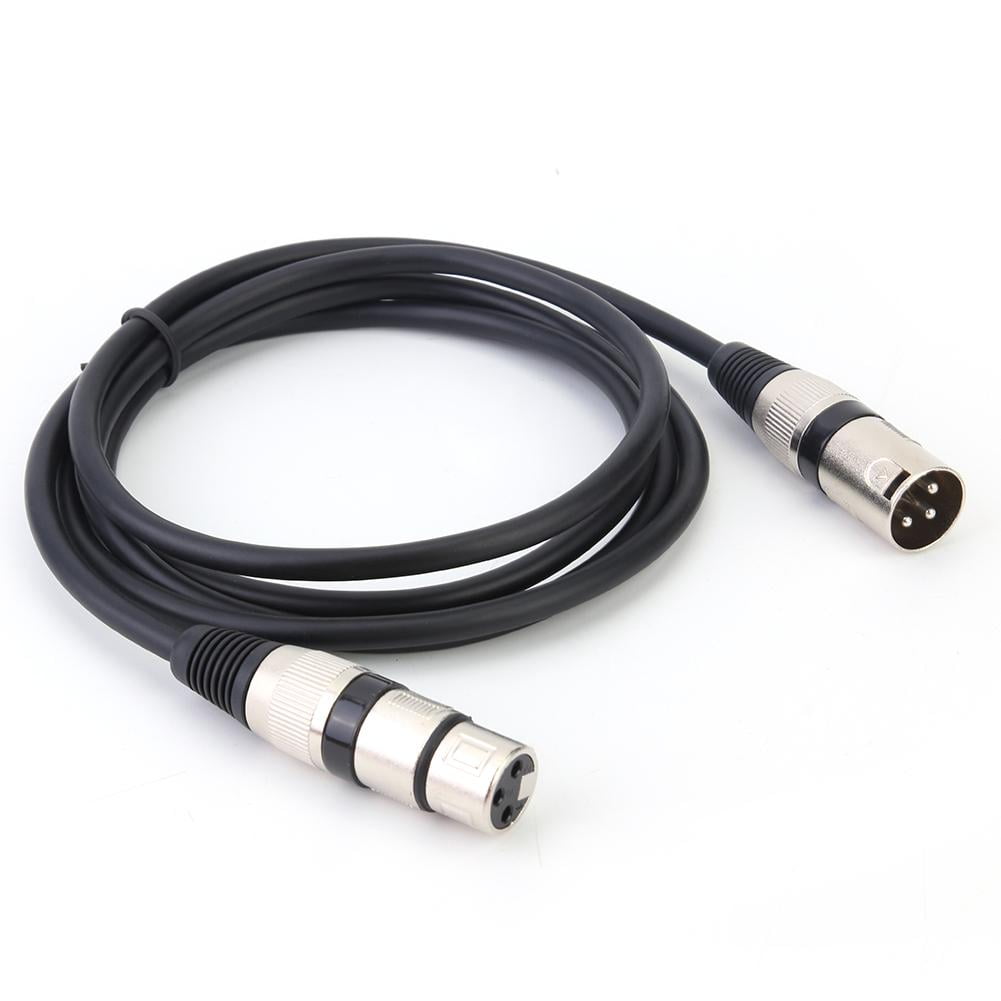 husxh 1.8m/5.9ft XLR 3Pin Male to Female Microphone Audio Cable Adapter ...