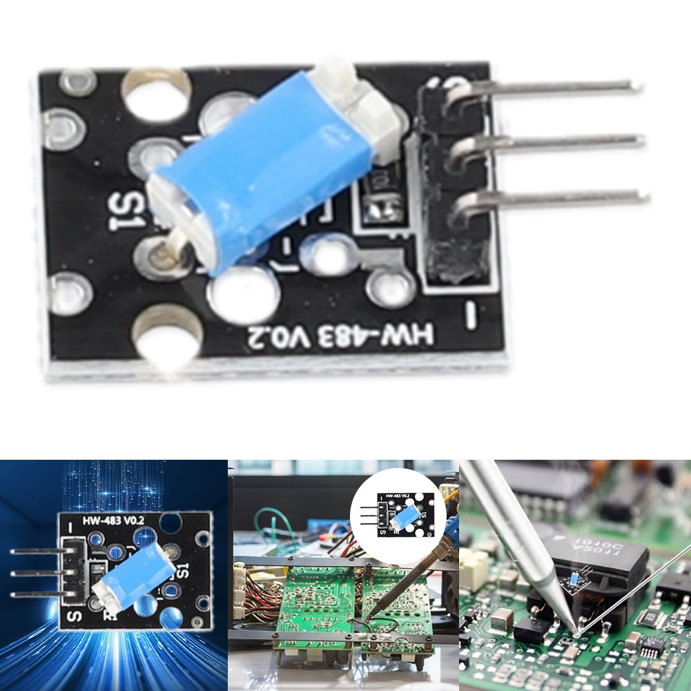 husxh 1 PC KY-020 Tilt Angle Sensor Module 3 Pin Vibration Tilt Switch Module 3.3-5V Standard ...