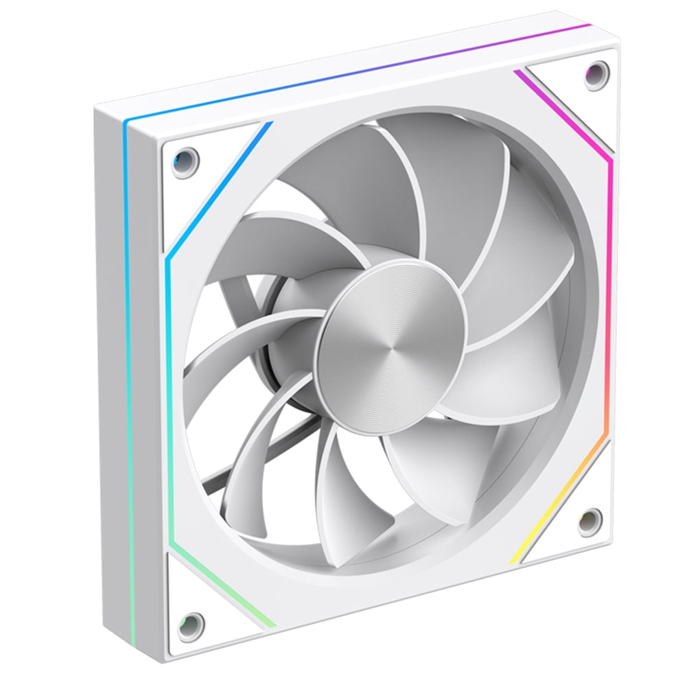 husxh 12cm PWM Silent Computer Fan with Lighting Effect Computer ...