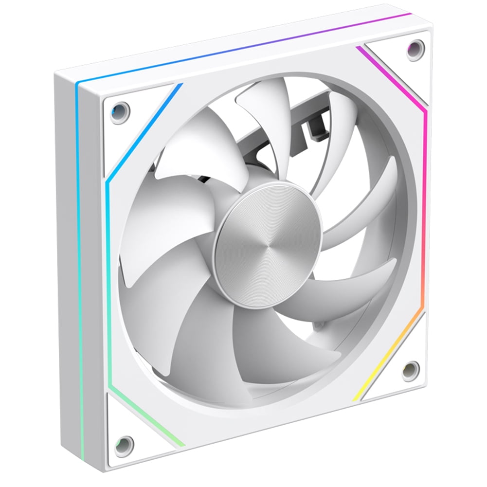 husxh 12cm PWM Silent Computer Fan with Lighting Effect Computer ...