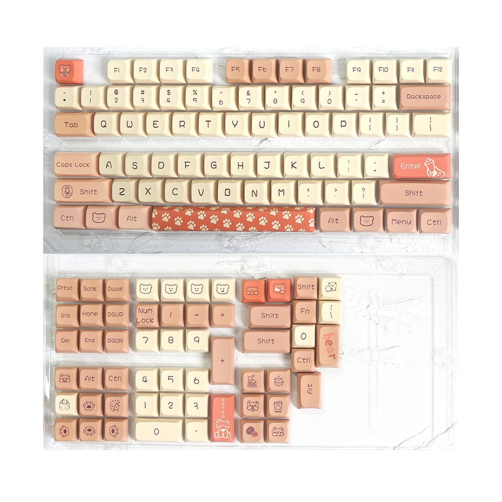 husxh 133/144 Keys/set Mechanical Keyboard Keycaps Dye Sublimation ...