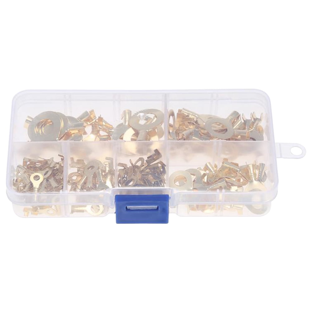 husxh 150PCS Ring Lugs Eyes Crimp Terminals Copper M3/M4/M5/M6/M8/M10 ...