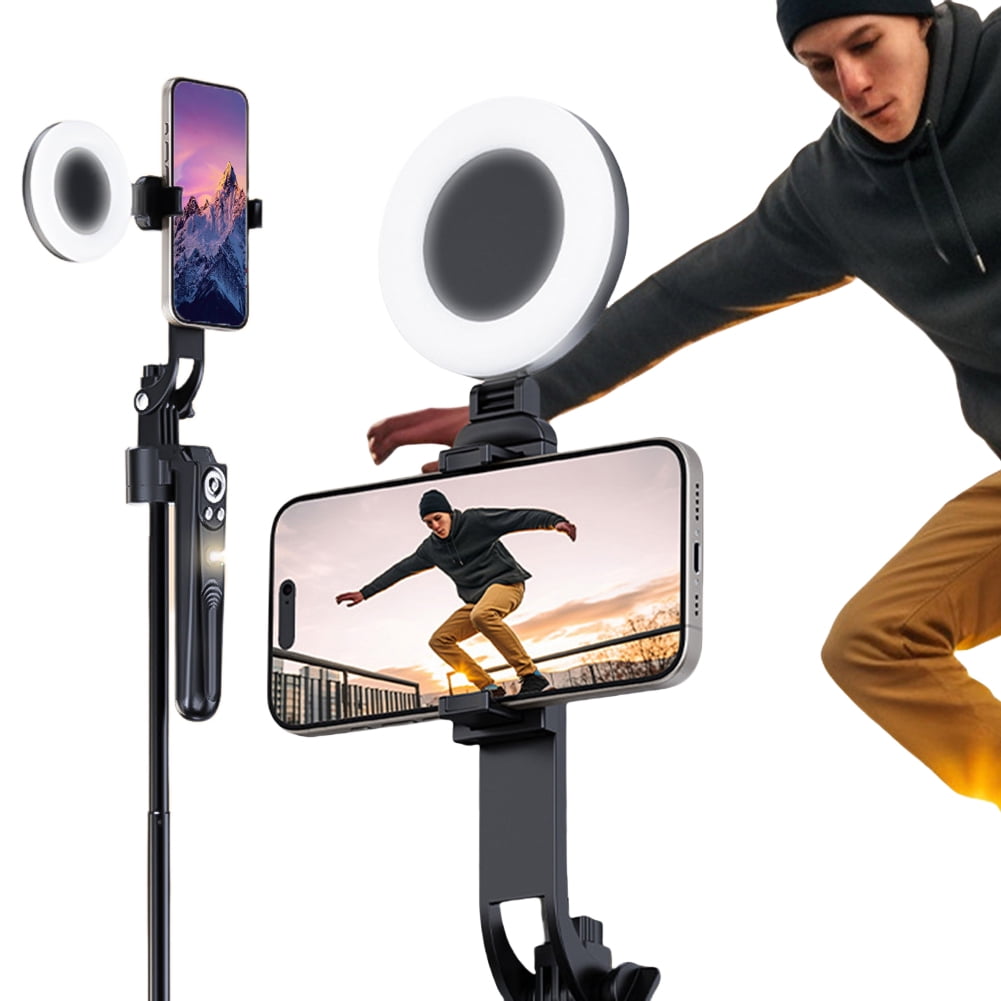 husxh 1755mm Selfie Stick with Wireless Remote Control Portable Camera ...