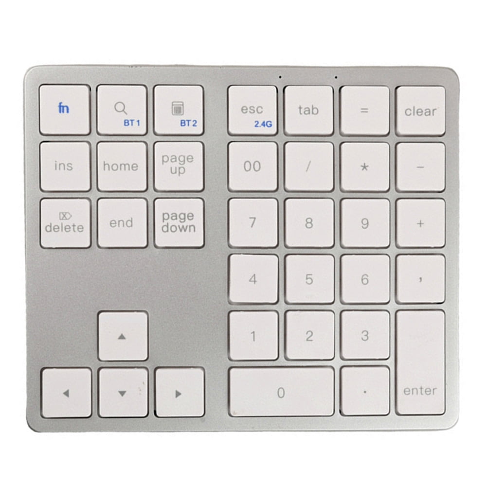 husxh 2.4G Bluetooth-Compatible Numeric Keypad USB Rechargeable 35 Keys ...