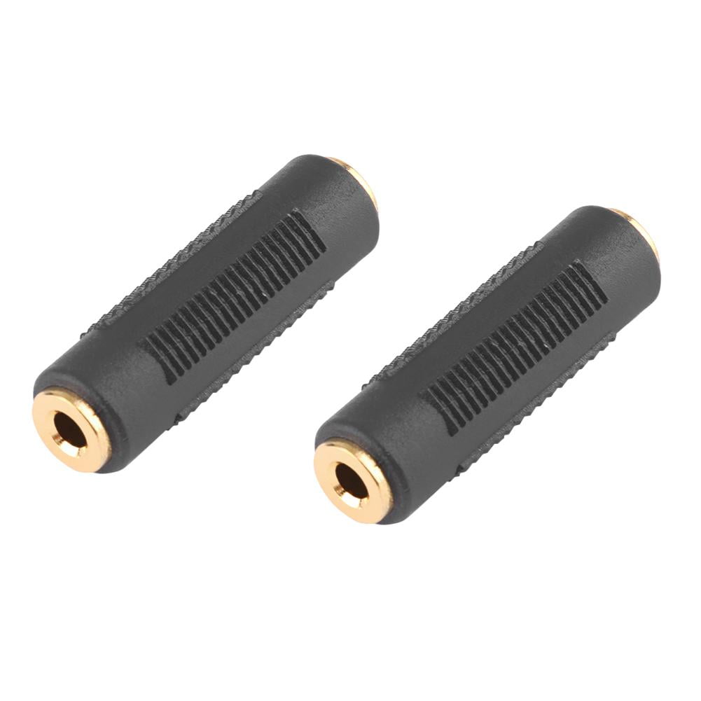 husxh 2pcs 3.5mm Jack Female to Female Audio Coupler Adapter Converter ...