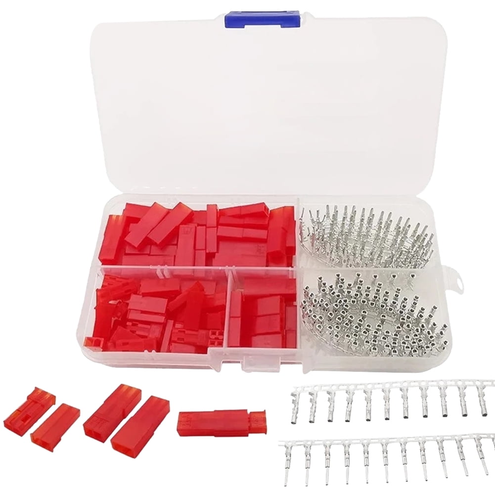 husxh 300/420Pcs JST SYP 2 Pin 2.54 MM Adapter Cable Terminal Socket Male Female Housing ...