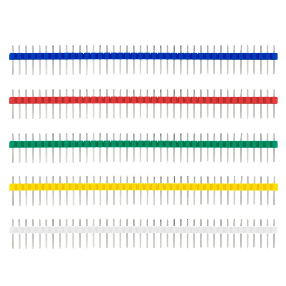 husxh 30Pcs 40 Pin Male Header Pins Connector Kit 2.54mm Single Row ...