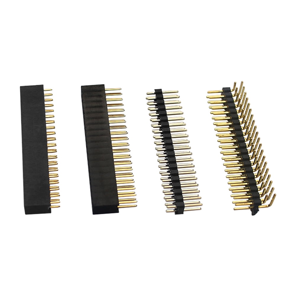 husxh 4 PCS 40Pin Strip Dual Male Header Pin 2.5mm Pitch Double Row ...