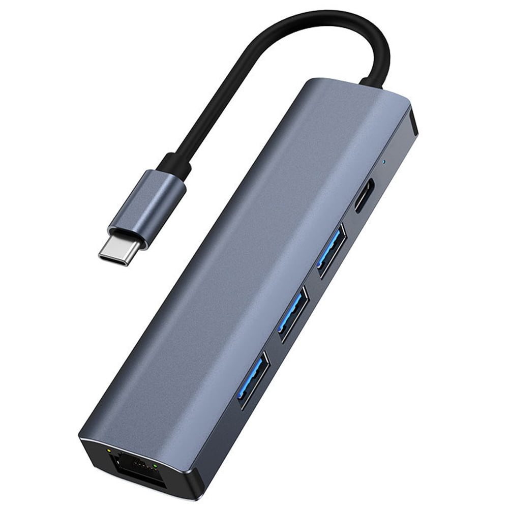 husxh 5-in-1 Type C Docking Station Gigabit Network Card 5Gbps ...