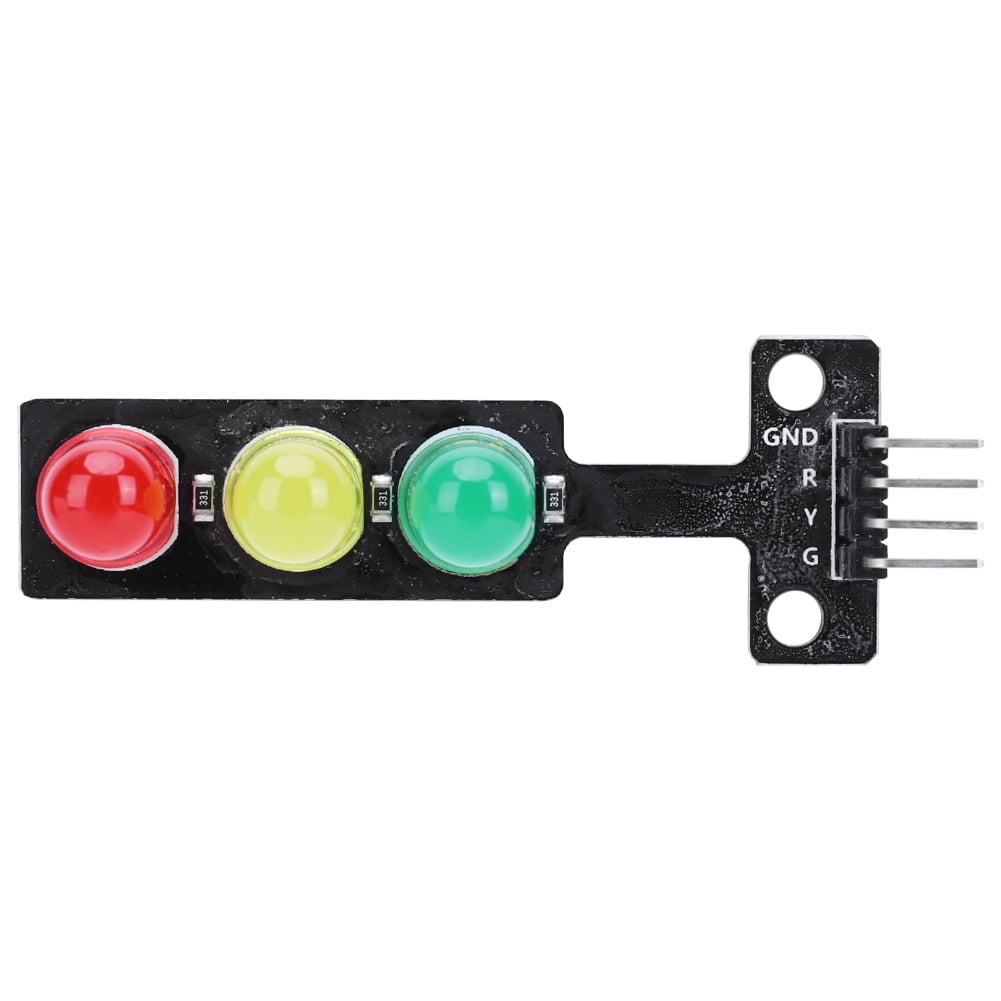 husxh 5V Mini Traffic Light LED Display Module 5mm Traffic Light Red Yellow Green Module for ...
