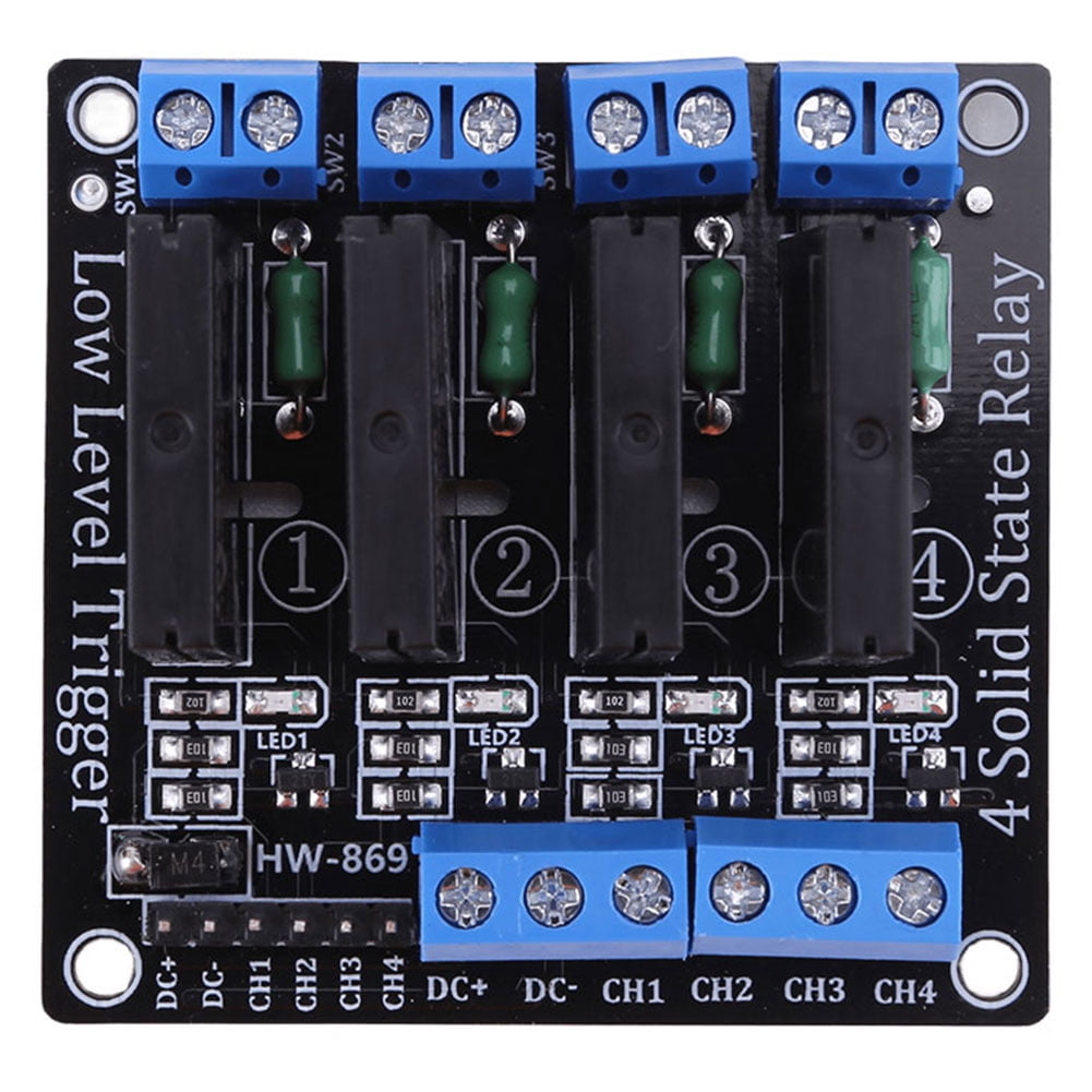 husxh 5V Relay Module Trigger Board 1 2 4 6 8 Channel Solid State Relay ...