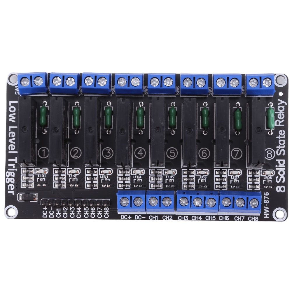 husxh 5V Relay Module Trigger Board 1 2 4 6 8 Channel Solid State Relay ...
