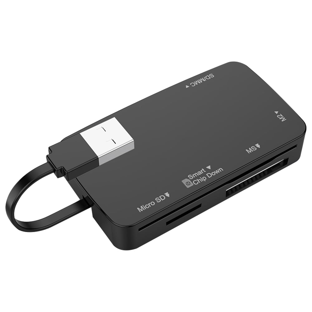 husxh 6 in 1 USB 2.0 Multi Memory Card Reader 480Mbps Speed Memory Card ...