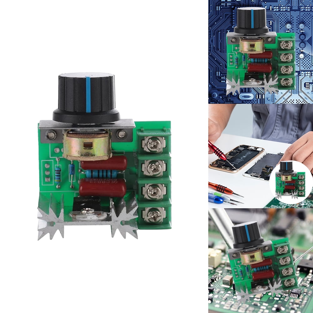husxh AC 220V 2000W SCR Voltage Regulator with Control Knob Motor Speed ...
