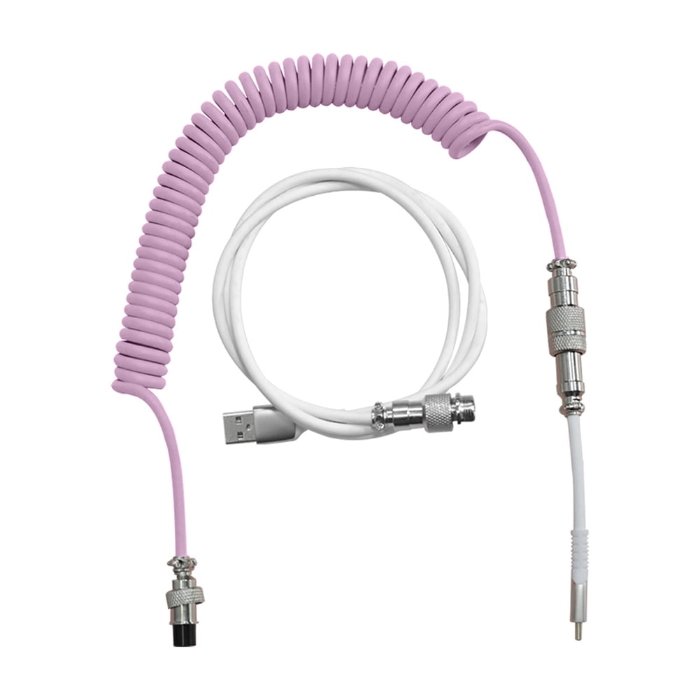 husxh AL60 Mechanical Keyboard Aviator Cable Coiled Type-C USB Wire ...