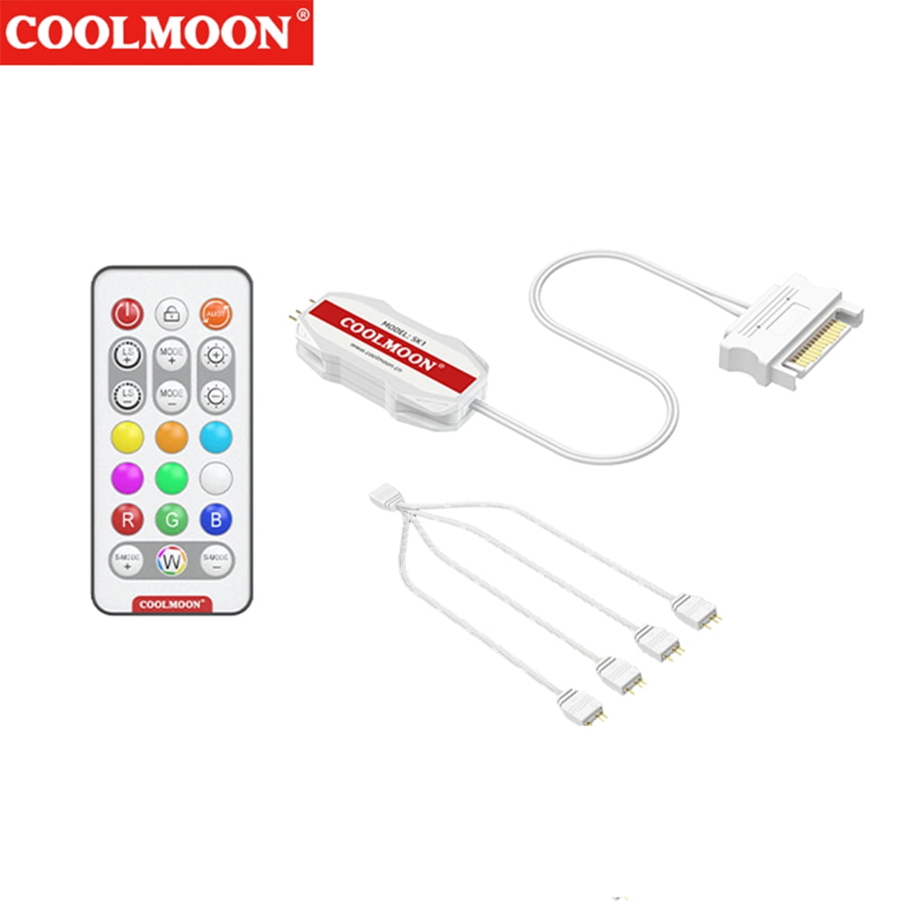 husxh ARGB Controller Cable ARGB 5V 3PIN To SATA RGB Remote Controller ...