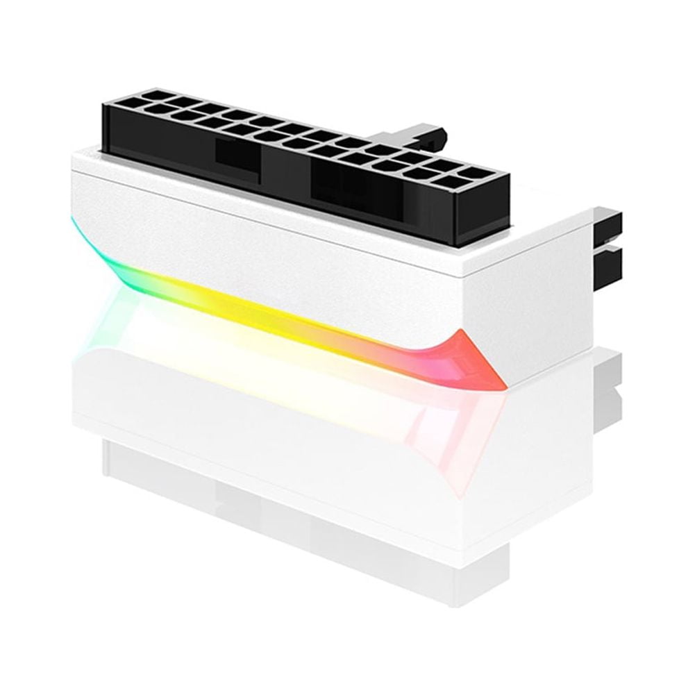 husxh ATX 24Pin To 90 Degree Power Supply Connector Adapter Computer ...