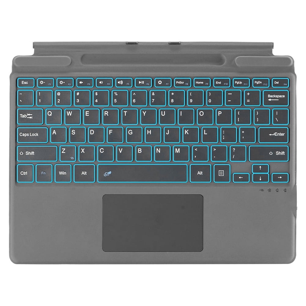 husxh Backlit Slim Wireless Keypad Bluetooth-Compatible 7 Color ...