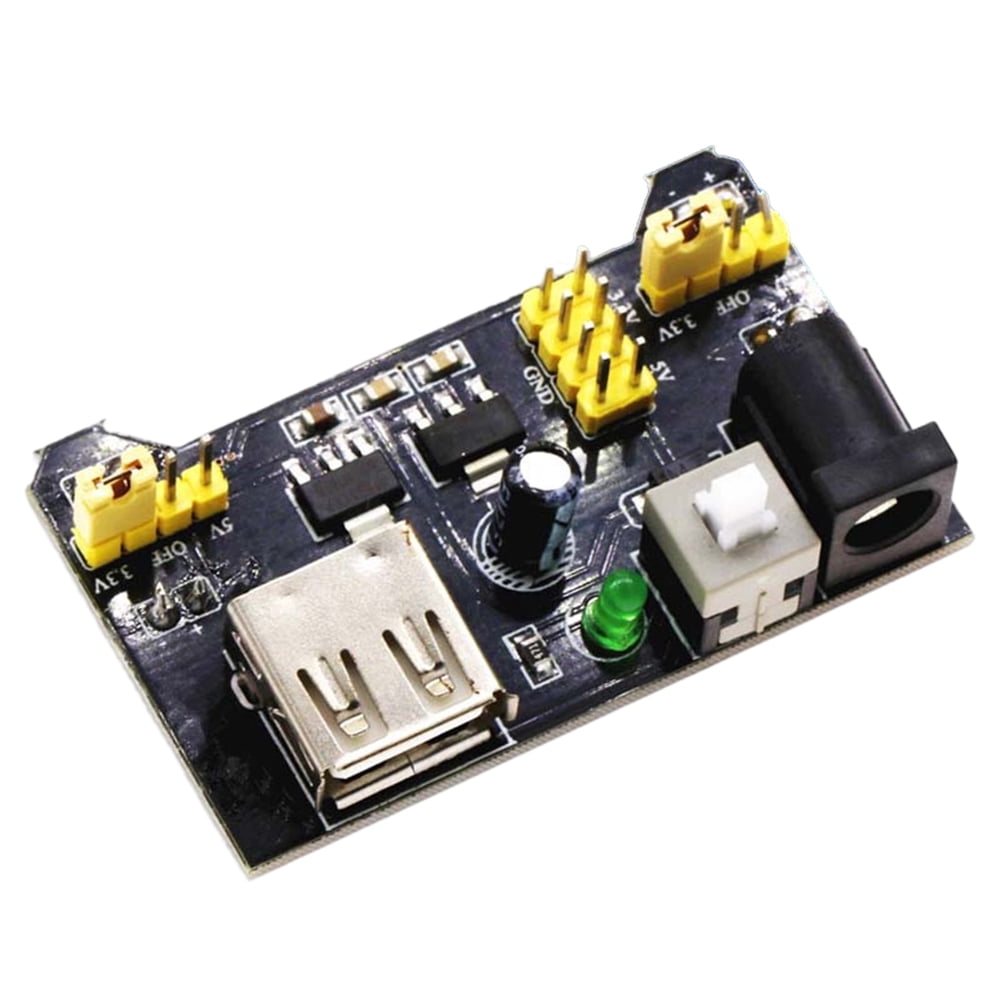 husxh Breadboard Power Module 3.3V 5V Bread Board Power Module DC 6.5 ...