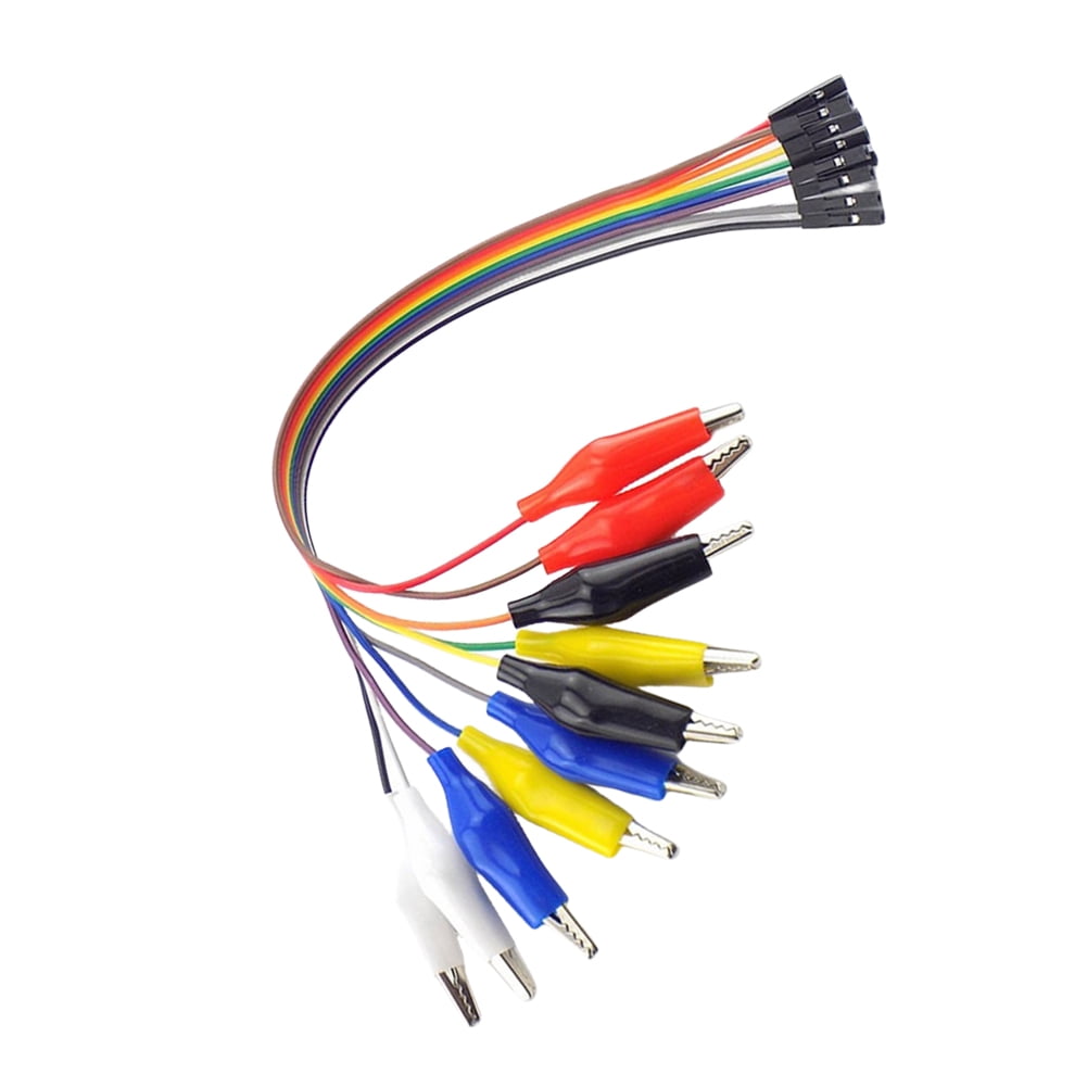 husxh Color End Alligator Clip Wire 20cm/30cm Alligator Clips Test ...