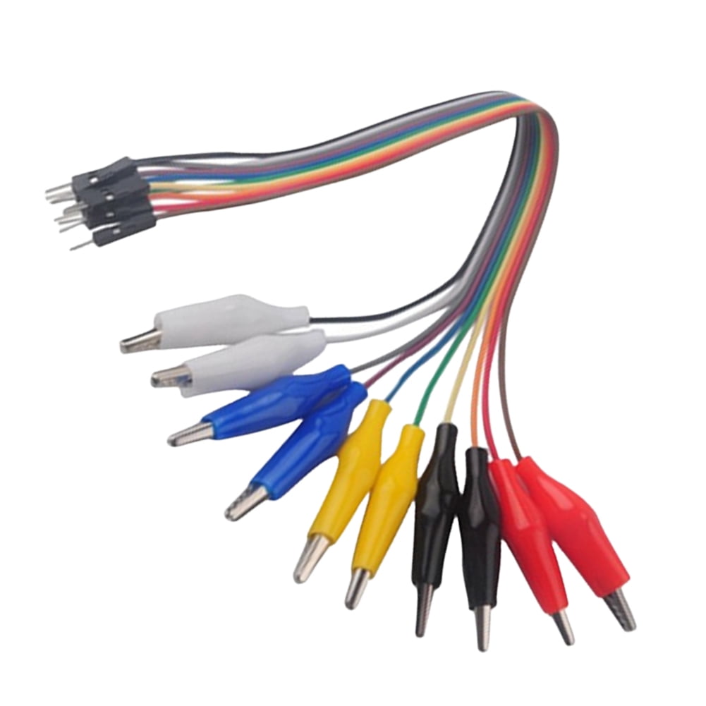husxh Color End Alligator Clip Wire 20cm/30cm Alligator Clips Test ...