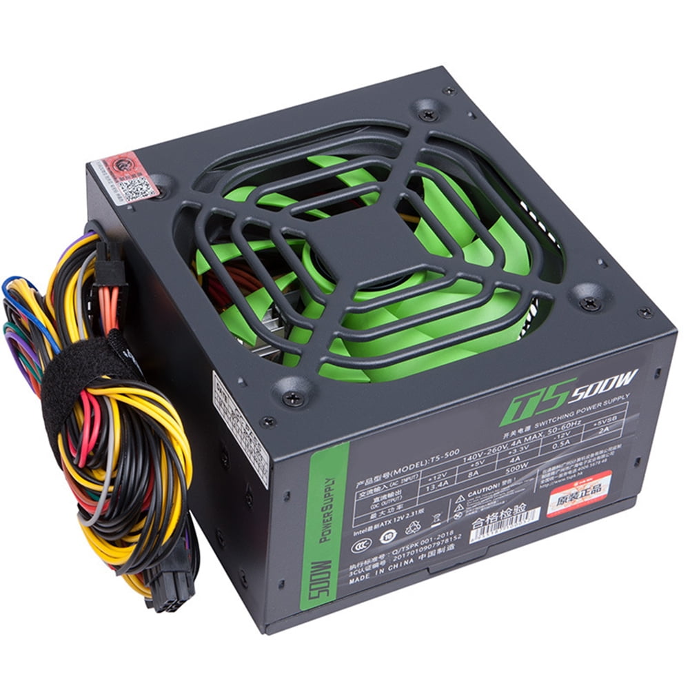 husxh Computer Power Supply Silent Gaming PC Power Supply Dual 6Pin ...