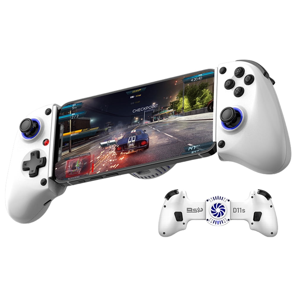 husxh D11S Wireless Telescopic Gamepad Controller Hall Trigger BT 5.2 Extendable Gaming ...