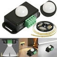 Husxh Dc 12v 24v 6a Ir Infrared Detector Light Switch Module Automatic Adjust Pir Motion Sensor