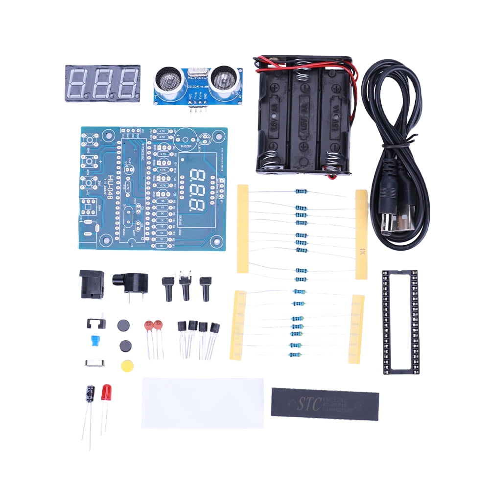 husxh DIY Ultrasonic Ranging Electronic Kit with LED DIY Soldering ...