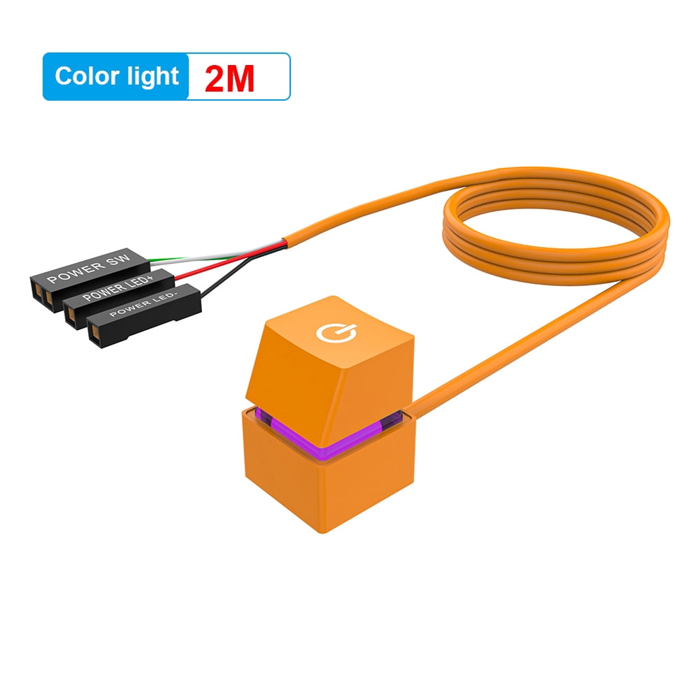 husxh Desktop Computer Power Button Switch Mechanical Key External ...