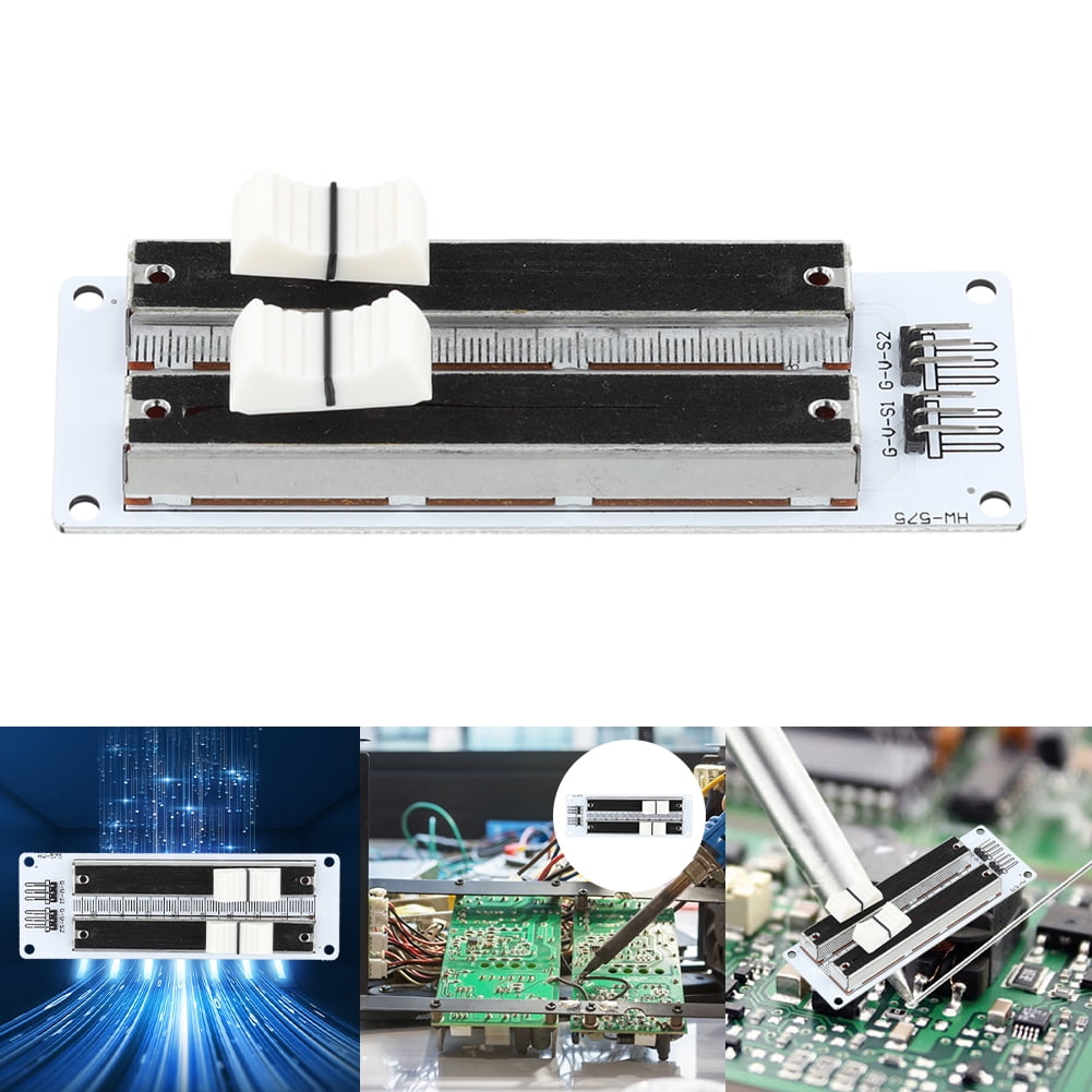Husxh Double Row Sliding Linear Potentiometer Module 10k Linear Sliding