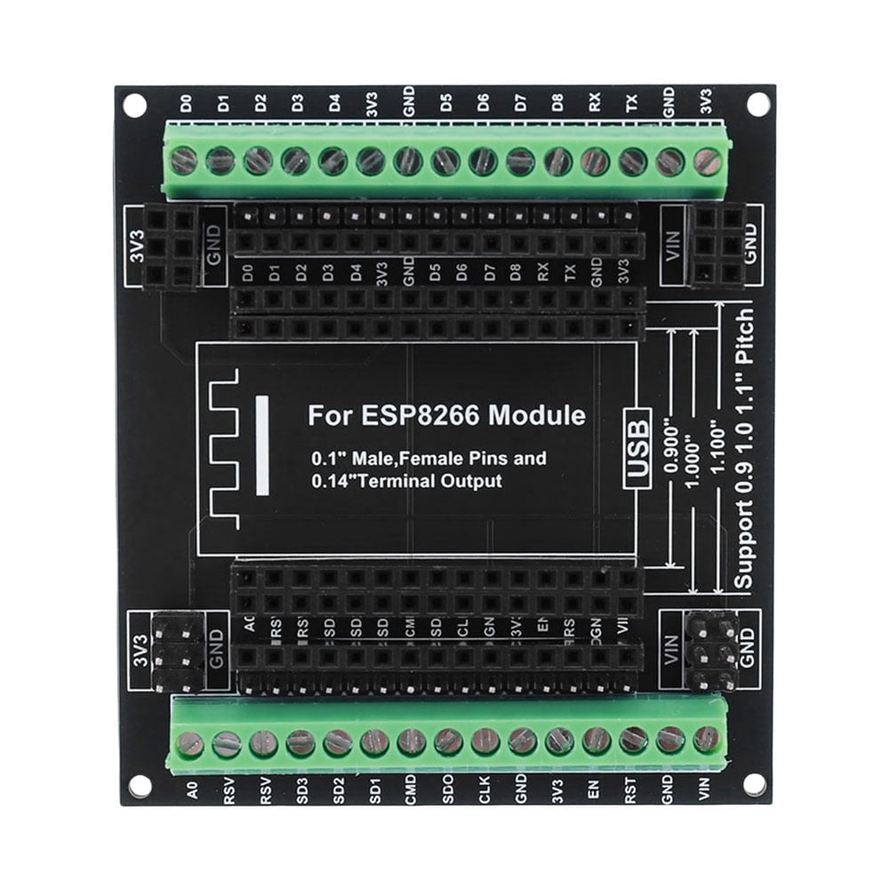 Husxh Esp8266 Expansion Board Module 3 5mm 0 14 Terminal Gpio Expansion
