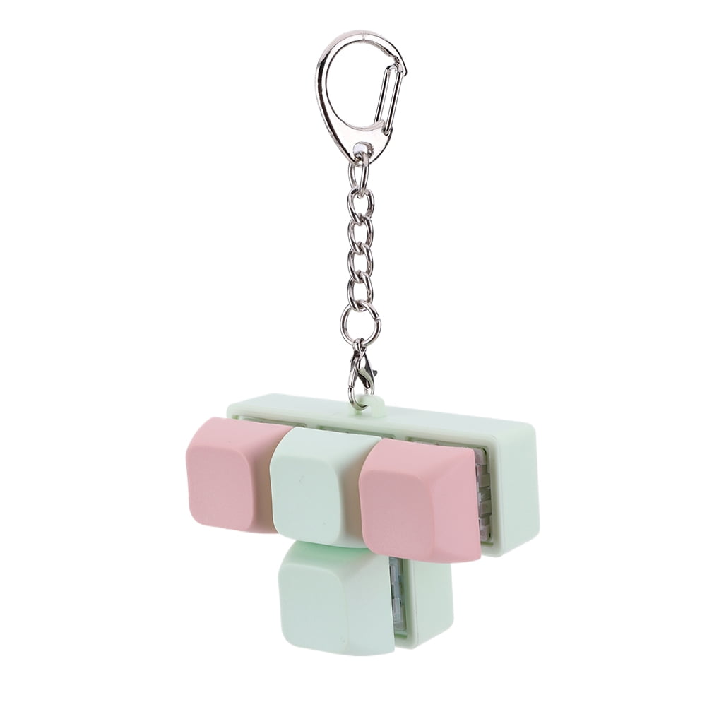 husxh Finger Keyboard Fidget Toys 4-Button DIY Keyboard Fidget Clicker ...