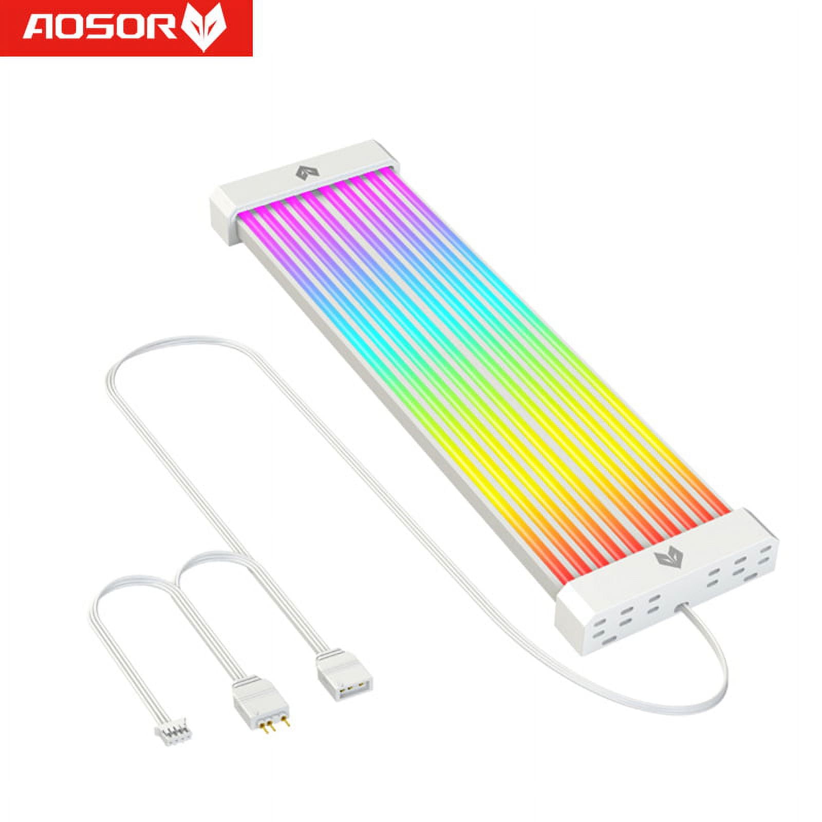 husxh Flexible Mounting Light PC Backlight Flexible Lamp Strip 5V ARGB ...