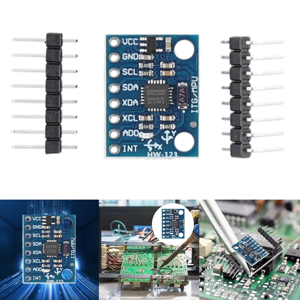 Husxh Gy 521 Mpu 6050 3 Axis Analog Gyro Sensors 16 Bit Ad Converter 3 Axis Accelerometer Module
